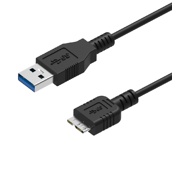 Premium Micro USB 3.0 Cable with Screw Lock and Right Angle Options