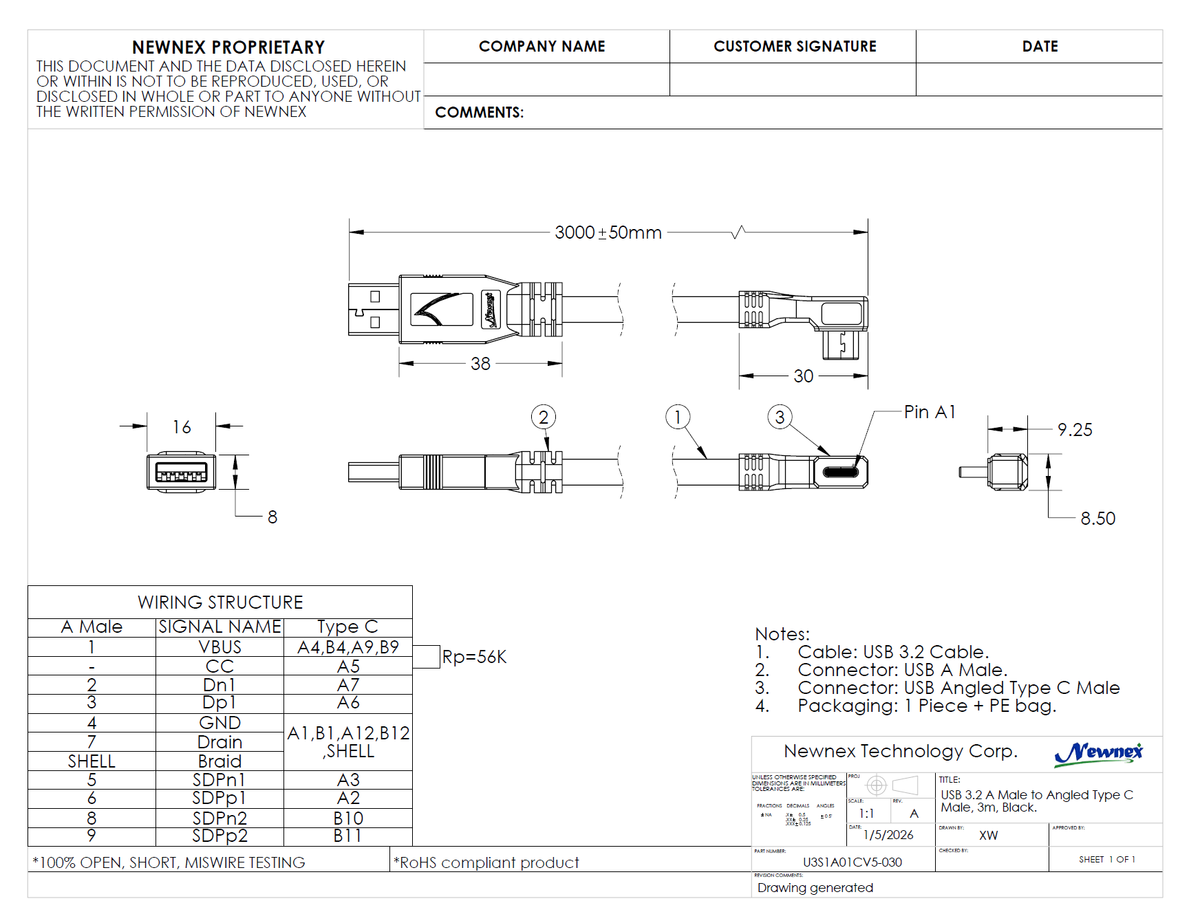 USB C to USB Legacy Connector Cable – A to C, B to C, Micro USB to C